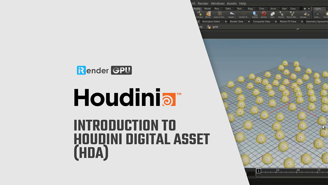 Introduction to Houdini Digital Asset (HDA) | Houdini Cloud Rendering