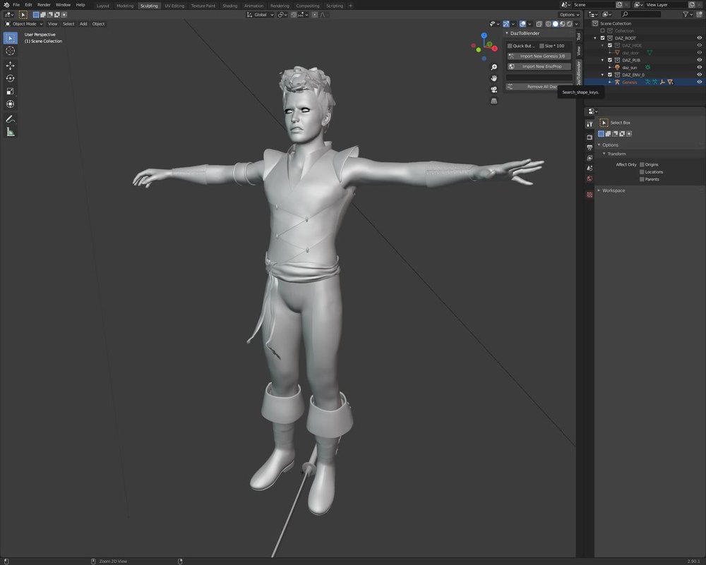 Daz To Blender Import Characters From Daz In Blender