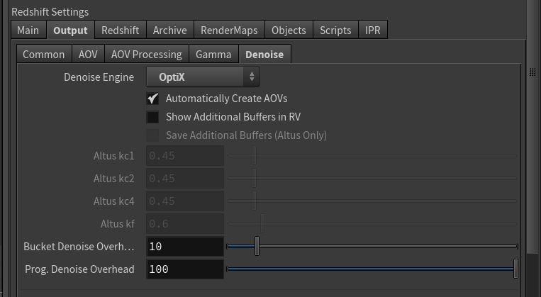 A deep dive into Altus and OptiX denoiser in Redshift