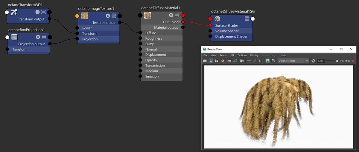 Working with hair and fur on Octane for Maya | Octane Render Farm