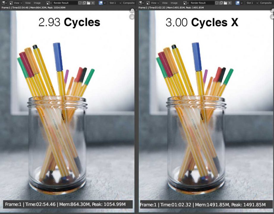 Differences between Blender Render Cycles vs Cycles X | Blender Render farm