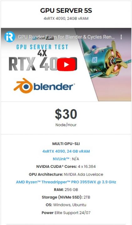 Render faster with 4 x RTX 4090 for Octane - Redshift and Blender Cycles