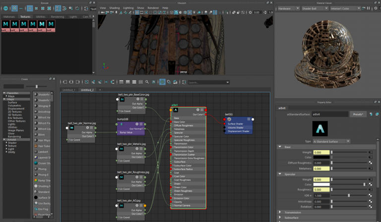 How to map a 2D or 3D texture to a material in Maya | Maya Render Farm