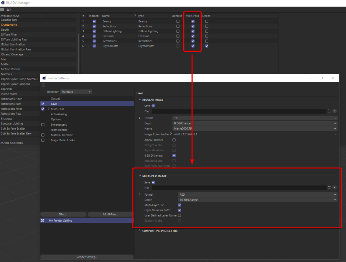 How to use Redshift Cryptomatte AOVs with Team Render?