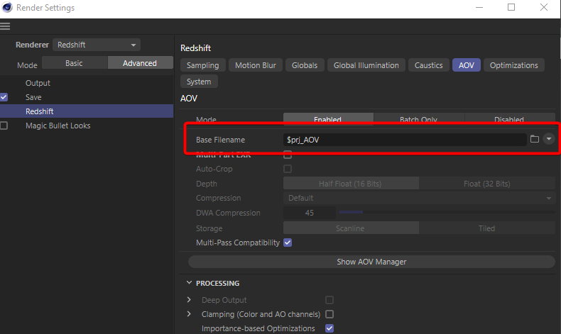 How to use Redshift Cryptomatte AOVs with Team Render?