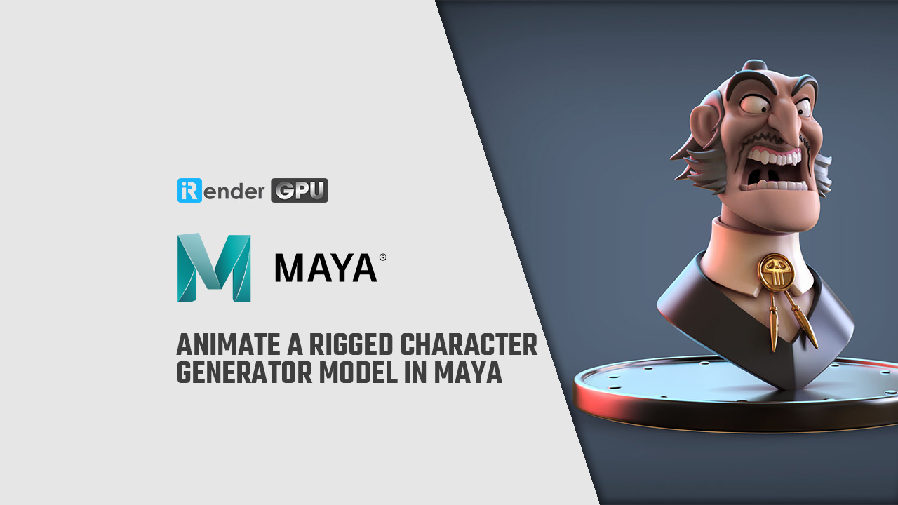 Animate a rigged Character Generator model in Maya | Maya Render Farm