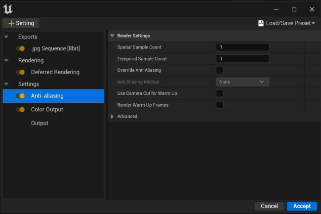 Create High Quality Renders With Movie Render Queue In Unreal Engine Unreal Engine Render Farm