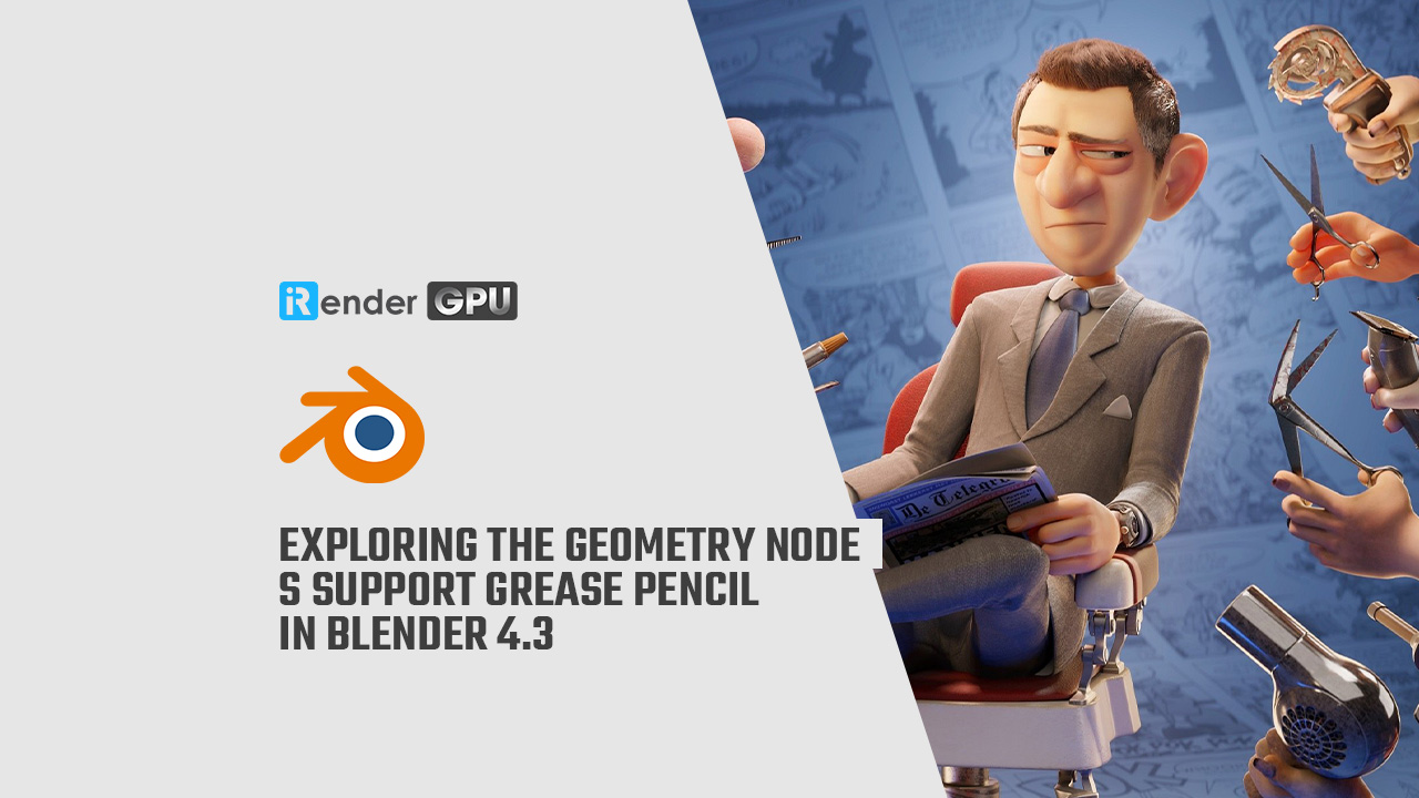Exploring the Geometry Nodes support Grease Pencil in Blender 4.3