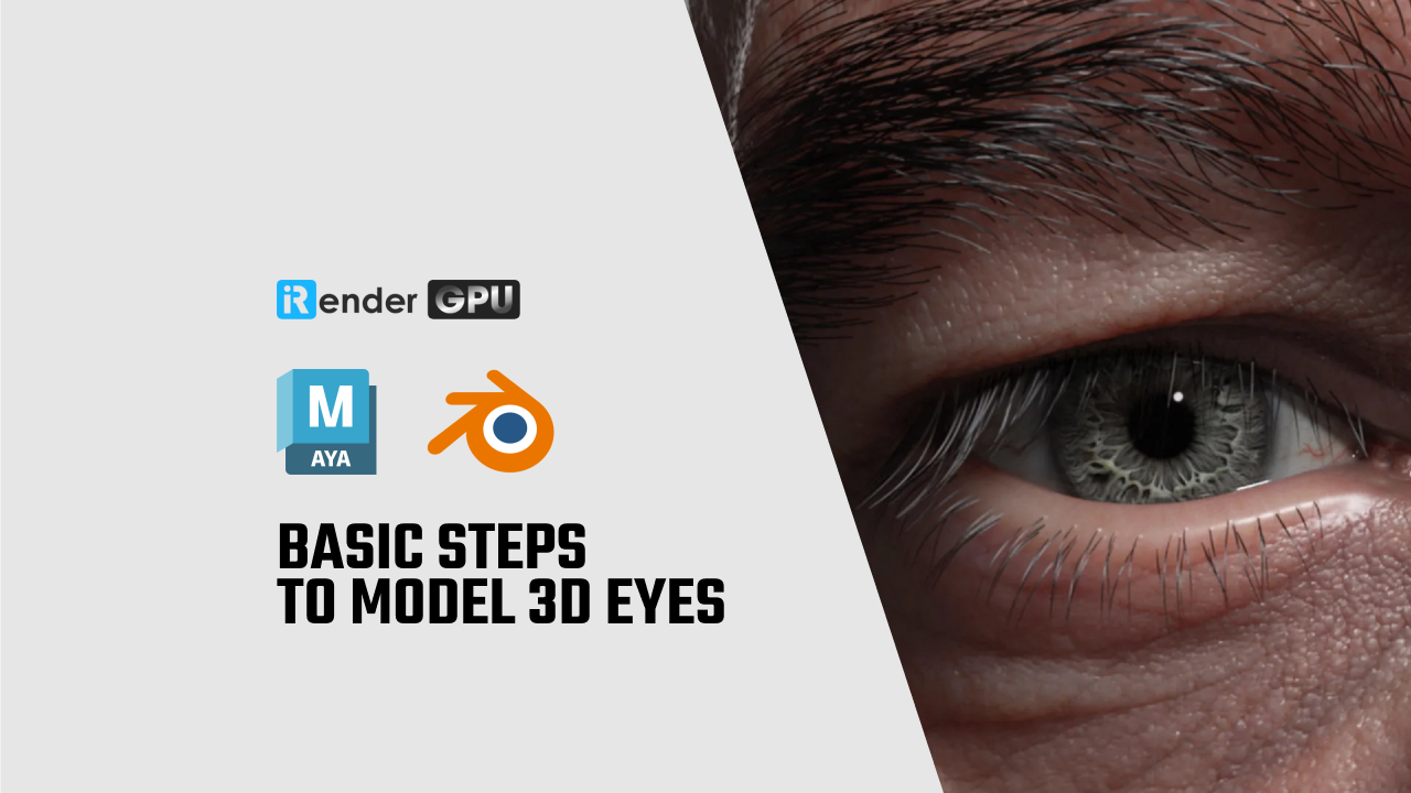 Basic steps to model 3D eyes | 3D Rendering Software & Render Engines