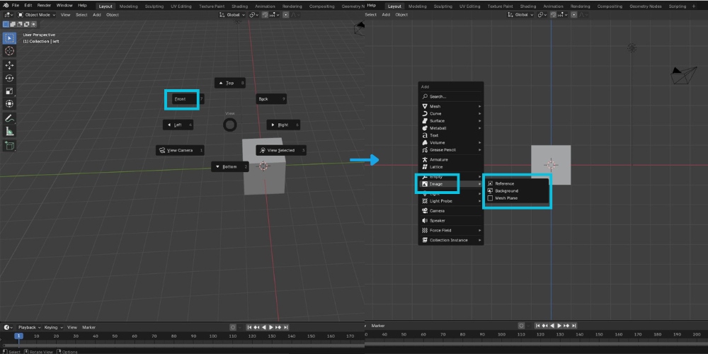 How to use an background or reference image in Blender