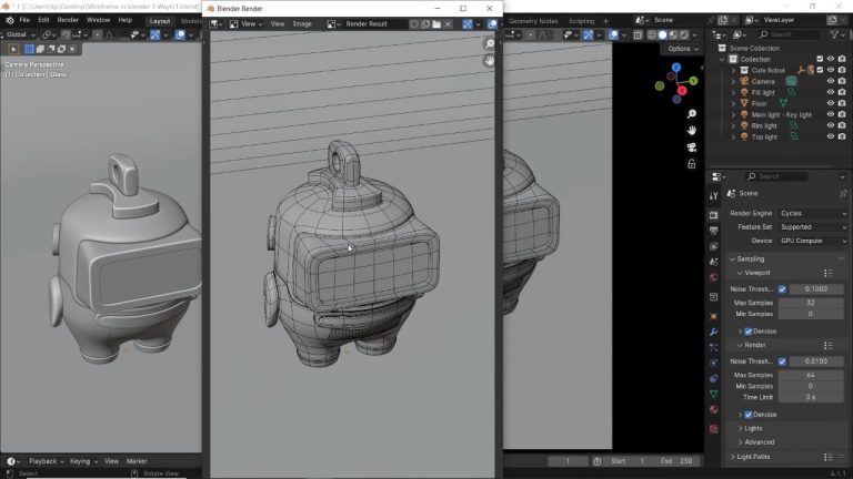 Easy Ways to Create Wireframe Renders in Blender (2025) | Blender ...