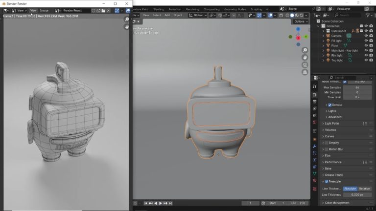 Easy Ways to Create Wireframe Renders in Blender (2025) | Blender Render farm