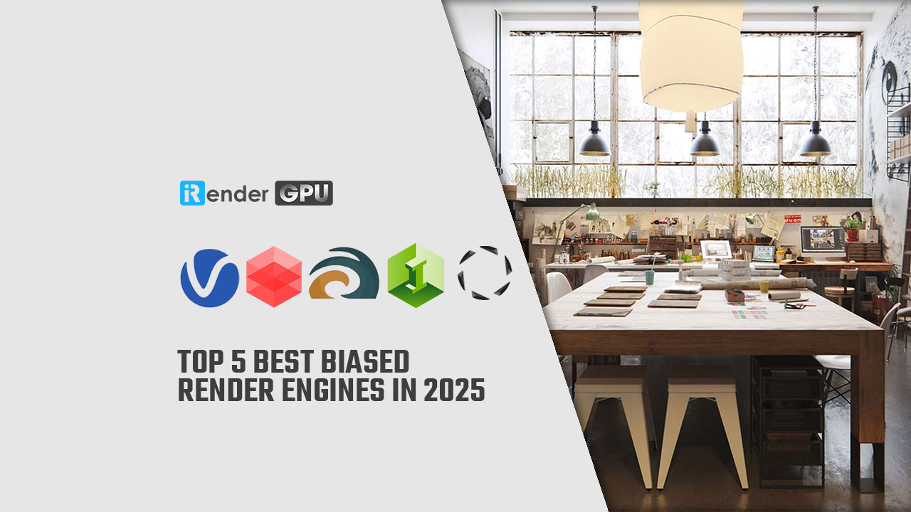 Top 5 best biased render engines in 2025 | 3D Rendering Software & Render Engines