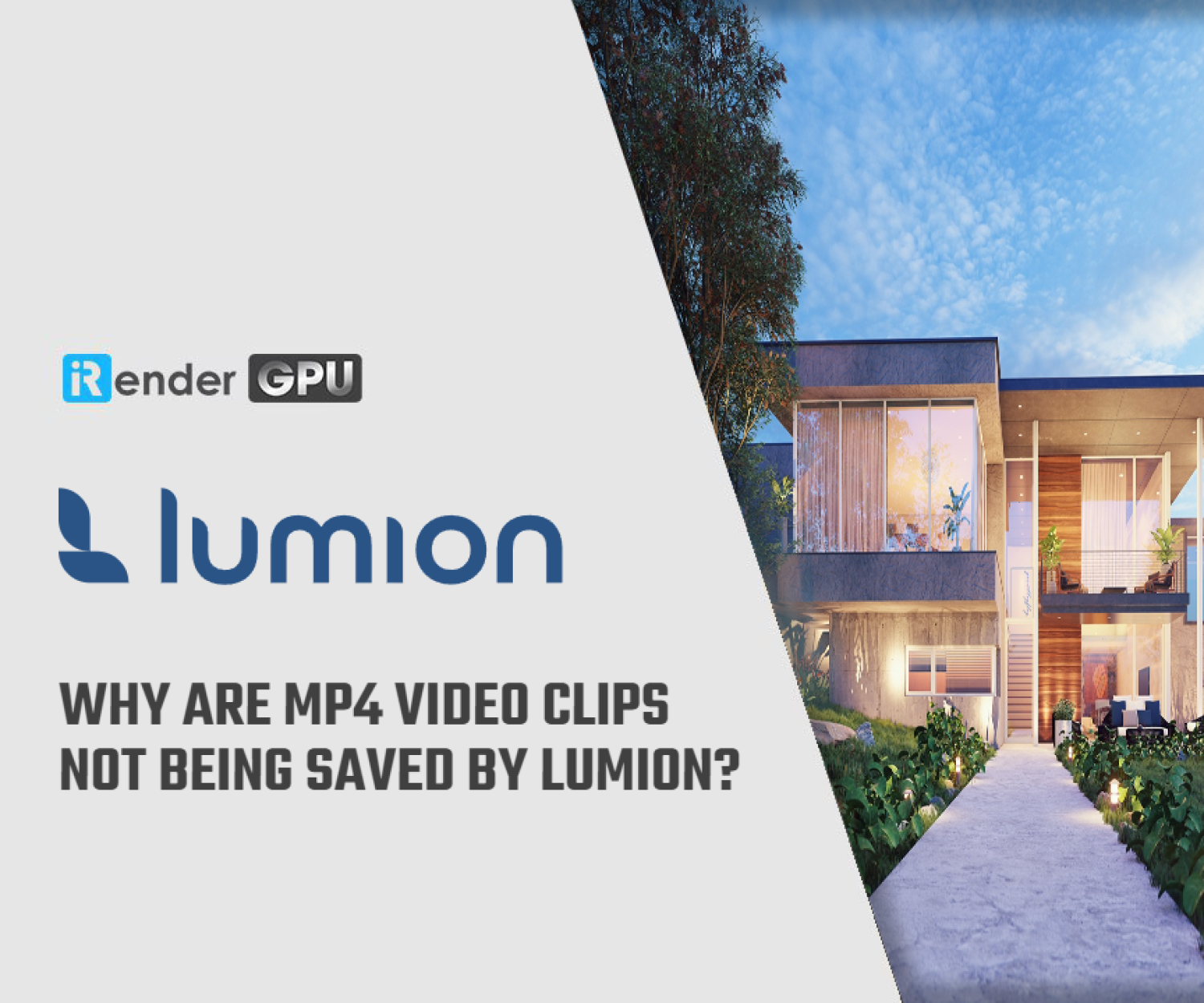 How to fix render errors or slow performance in Lumion?