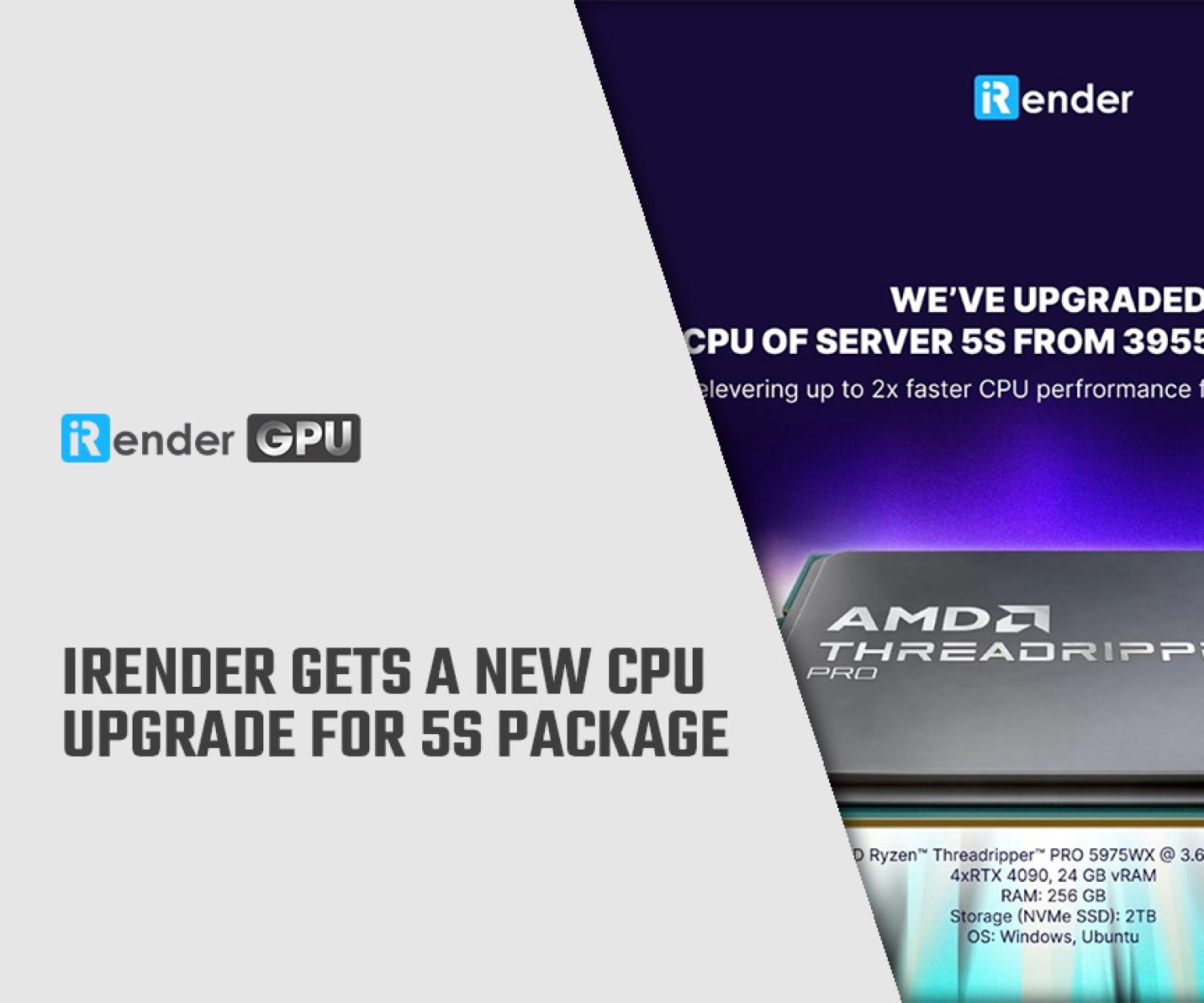 iRender Gets a New CPU Upgrade for 5S Package Archives | iRender Cloud ...