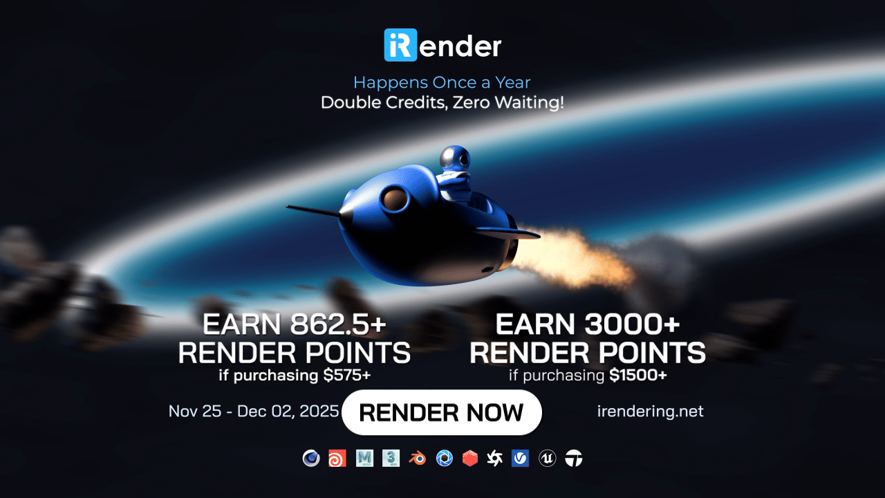 2026년 3D 아티스트를 위한 최고의 렌더링 소프트웨어 | iRender – 한국 크리에이터를 위한 GPU 클라우드 렌더팜