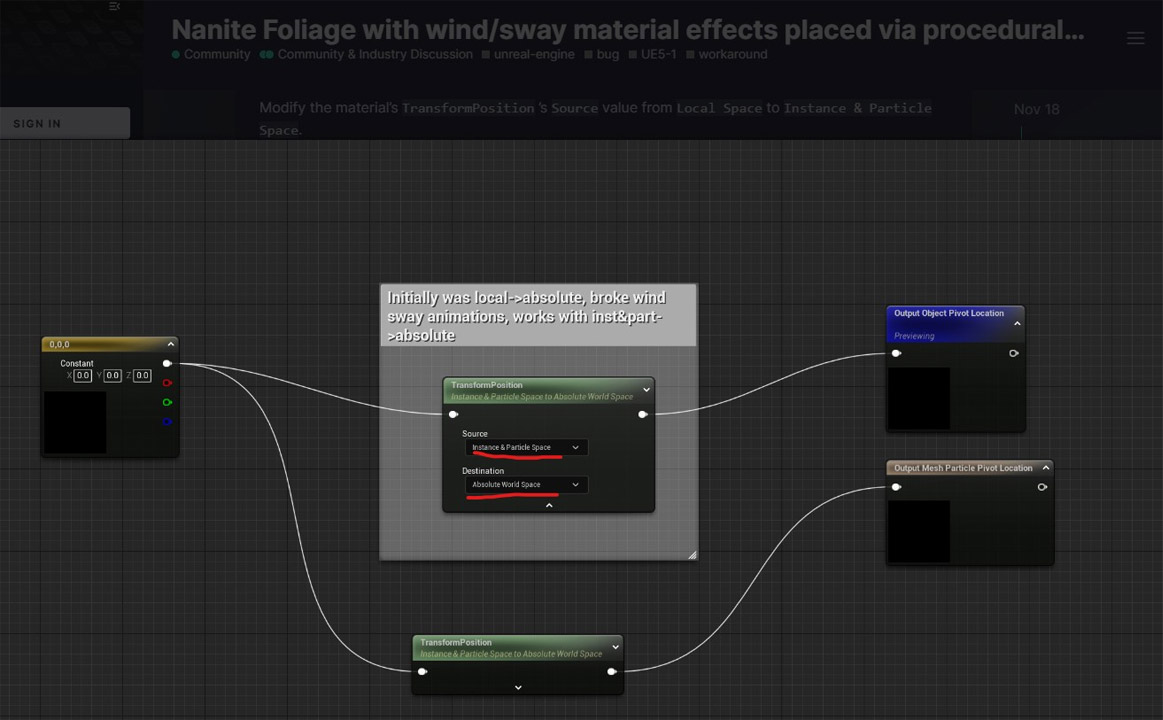 How to fix the “trees jump up and down” issue in Unreal Engine