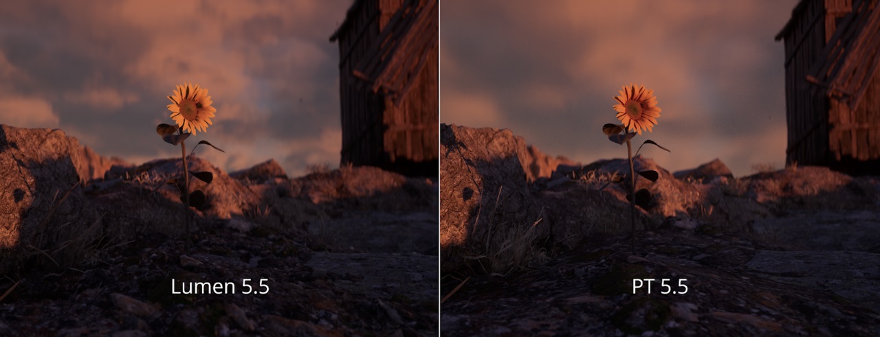 Unreal Engine 5.5에서 Lumen과 Path Tracer 중 어느 것이 더 나을까? | iRender