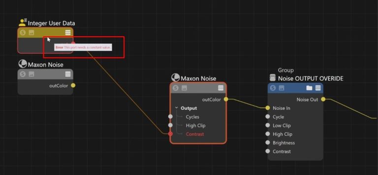 How to Create a Noise Output Override Node in Cinema 4D? | Cinema 4D ...