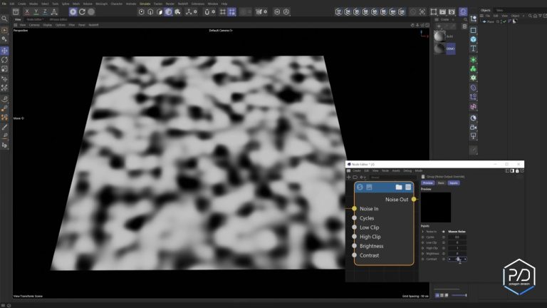 How to Create a Noise Output Override Node in Cinema 4D? | Cinema 4D ...