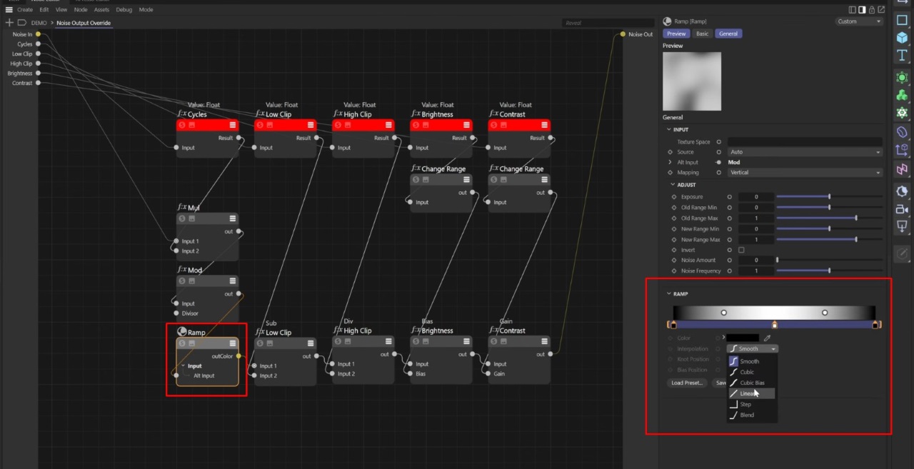 How to Create a Noise Output Override Node in Cinema 4D? | Cinema 4D Render Farm