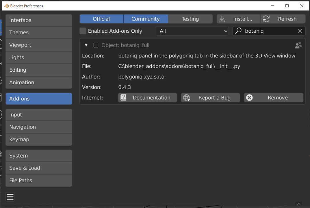 How to fix “Botaniq Assets Missing” in Blender?